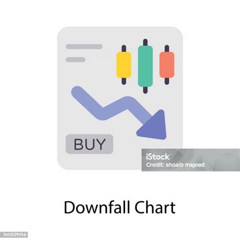 Downfall Chart Vector Flat Icons Simple Stock Illustration Stock Downfall Chart Vector Flat Icons Simple Stock Illustration Stock