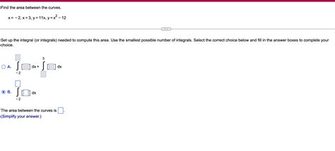 solved set up the integral or integrals ﻿needed to compute