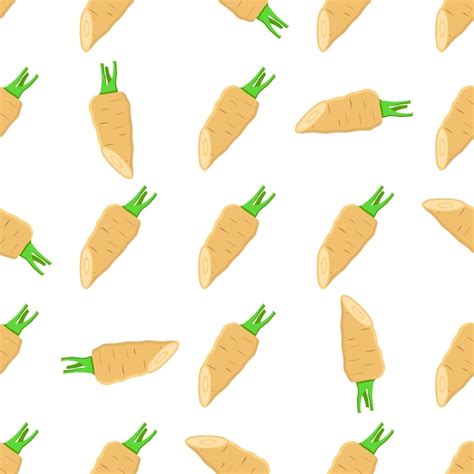 Premium Vector Illustration On Theme Of Pattern Plant Parsnip