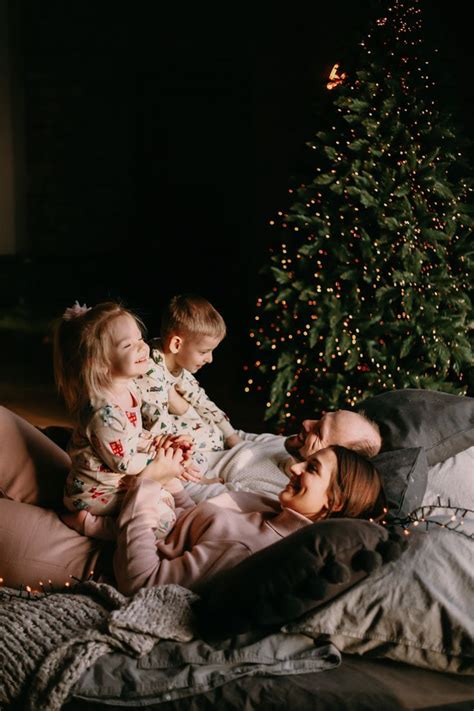 Семейная фотосессия Новый год Фотосессия с двумя детьми