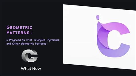 c programs to print triangles pyramids and other geometric patterns