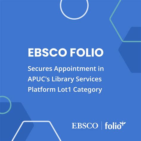 Ebsco Folio Has Secured A Ranking In The Advanced Procurement For