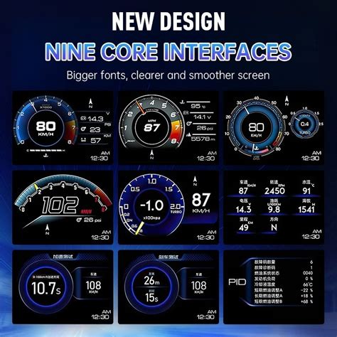 P6 Obd Gps Dual System Head Up Display Car Hud Gauge Digital Obd2 Meter Car Speedometer Shopee