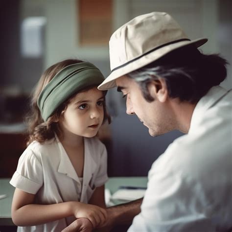 Pediatra Atendiendo A Un Menor De Edad En Un Consultorio Medico Foto