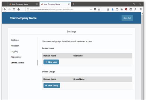 Ad Self Update Active Directory Self Service