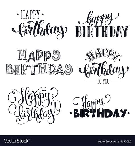 Happy Birthday Calligraphy Quotes Collezione Caligraphy Di Minnie Tripp
