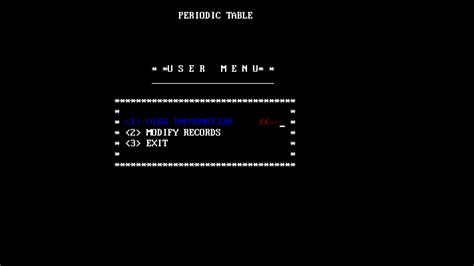 Github Indrasish117periodic Table In Cplusplus A C Program For Storage And Display