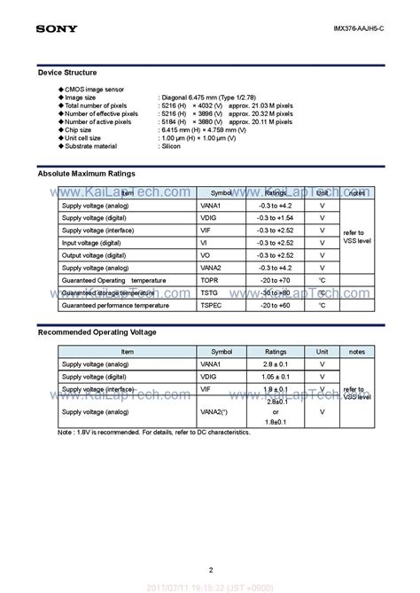 Buy Hong Kong SAR Wholesale Klt D3ma Imx376 V1 0 20mp Imx376 Interface Mipi Mise Au Point