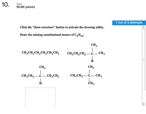 Solved Click The Draw Structure Button To Activate The