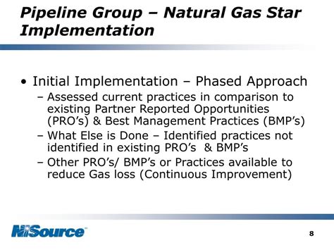 Ppt Nisource Pipeline Group Natural Gas Star Experience Powerpoint Presentation Id 1079389