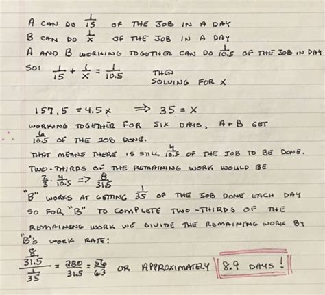 A Can Complete A Piece Of Work In 15 Days A And B Both Can Complete The Same Piece Of Work In
