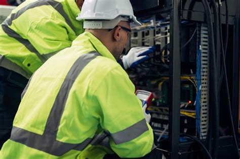 Equipo De Ingenieros De Robótica Discutiendo Y Resolviendo Problemas Trabajando Juntos En La