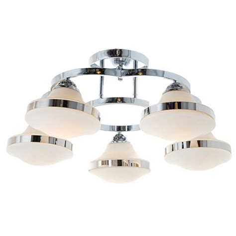 Люстра стельова Flora на 5 ламп Білий Mt001 5 • Краща ціна в Києві Україні • Купити в Епіцентрі