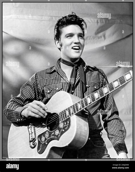 Elvis Presley Playing Guitar