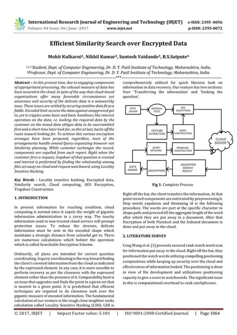 efficient similarity search over encrypted data pdf