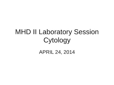 Ppt Mhd Ii Laboratory Session Cytology Dokumentips