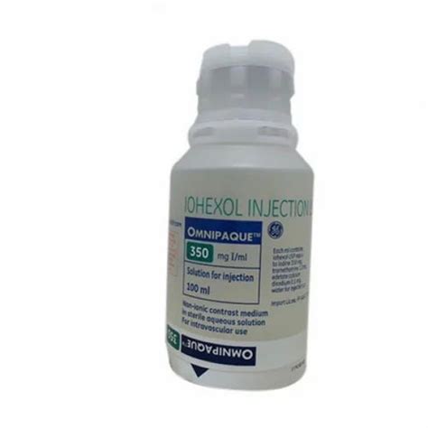 Omnipaque 350 Mg Iohexol Injection At Rs 1052bottle Mayo Hospital