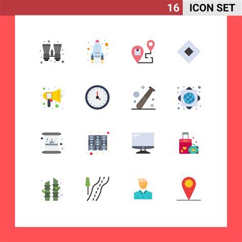 16 User Interface Flat Color Pack Of Modern Signs And Symbols Of Audio Symbolism Delivery Soap