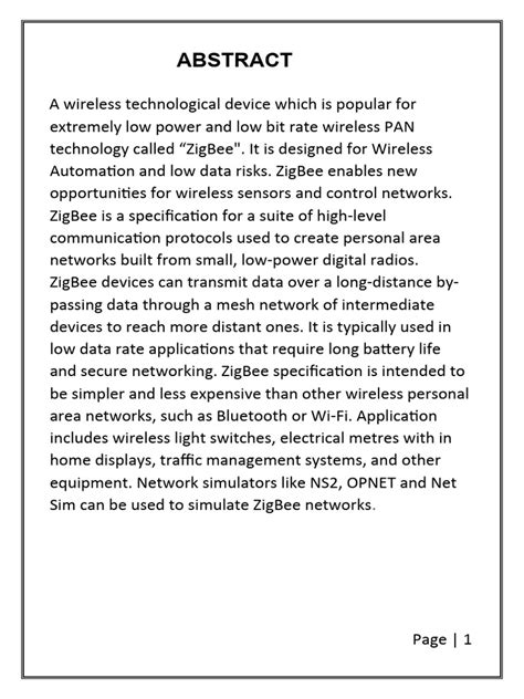 zigbee new doc 3 pdf computer network network topology