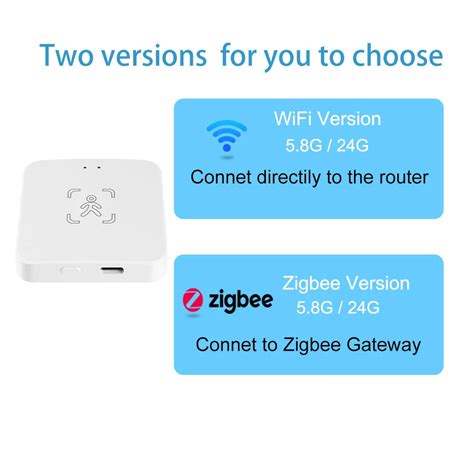 Wifi Zigbee Smart Human Presence Sensor Luminance Distance Detection Tuya Smart Life Home