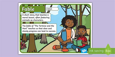 Fable Definition Display Poster Teacher Made Twinkl