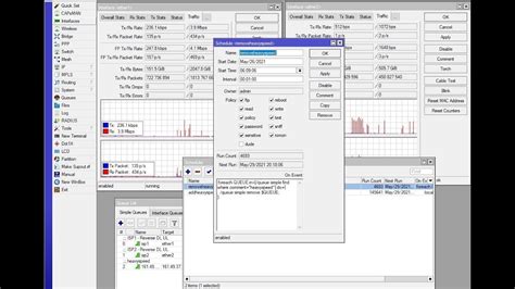Mikrotik Router Auto Add Remove To Simple Queue From Address List Limit Bandwidth