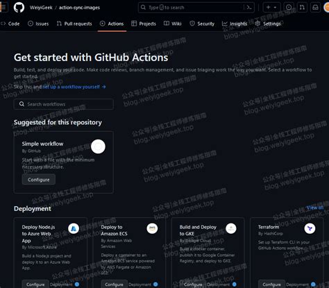 github weiyigeek action sync images 使用github action同步镜像到个人dockerhub