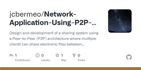 Github Jcbermeonetwork Application Using P2p Architecture Design