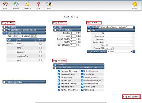 Hướng dẫn Backup website với Admin Backup Transfer Trên DirectAdmin