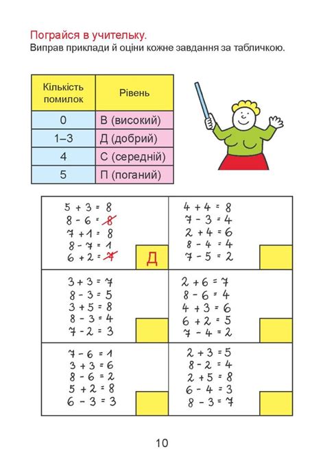 Домашня розминка Математика 1 клас