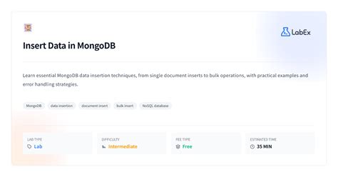 Como Inserir Dados No Mongodb Labex