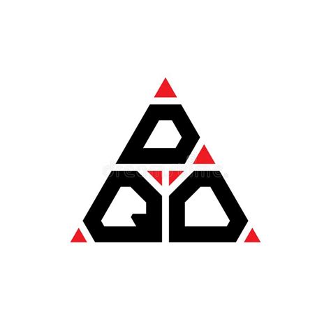 Dqo Triangle Letter Logo Design With Triangle Shape Dqo Triangle Logo Design Monogram Stock