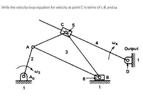 Solved Write The Velocity Loop Equation For Velocity At Chegg