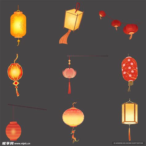 国风古风大红灯笼设计图psd分层素材psd分层素材设计图库昵图网