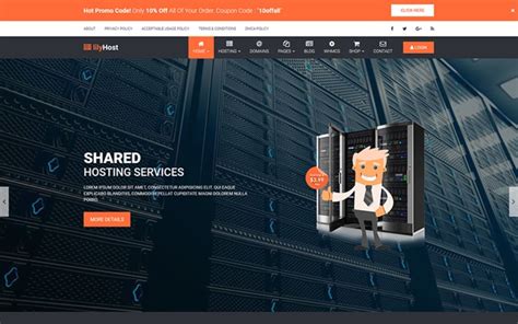 Lilyhost Responsive Html5 Hosting Whmcs Website Template