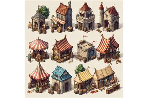 Large Marketplace Set Of Video Games Assets Sprite 3657545
