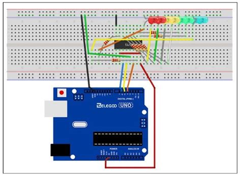 Cant Get Shift Out Register 74hc595 To Loop With 8 Leds Leds And Multiplexing Arduino Forum