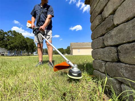 Stihl Fsa R Battery Powered String Trimmer Review Ptr
