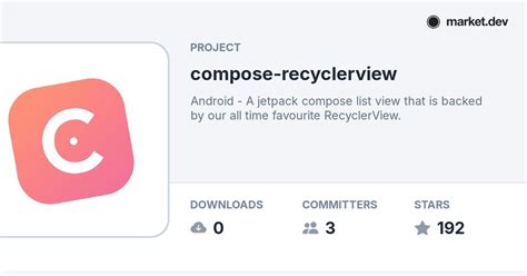 Compose Recyclerview Ecosystem Directory Market Dev