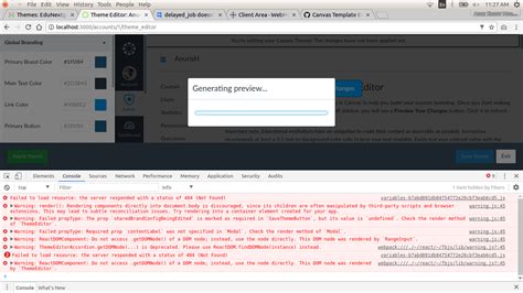Preview Your Changes Error Issue Instructure Canvas Lms GitHub