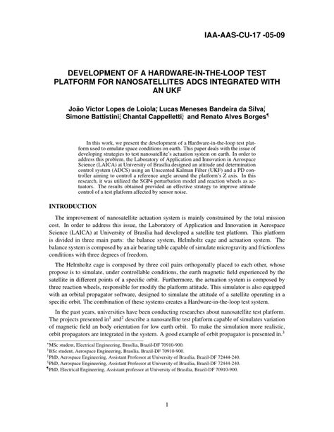Pdf Development Of A Hardware In The Loop Test Platform For