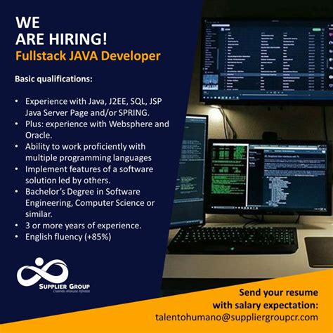 Supplier Group Cr On Linkedin Fullstackdeveloper Java J2ee Sql