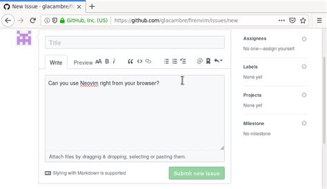 ~glacambrefirenvim Embed Neovim In Your Browser Sourcehut Git