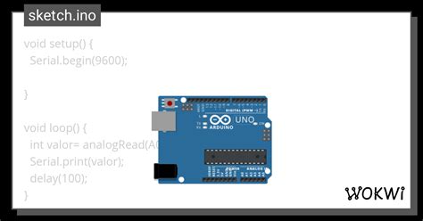 Leitura serial de uma entrada analógica Wokwi ESP32 STM32 Arduino