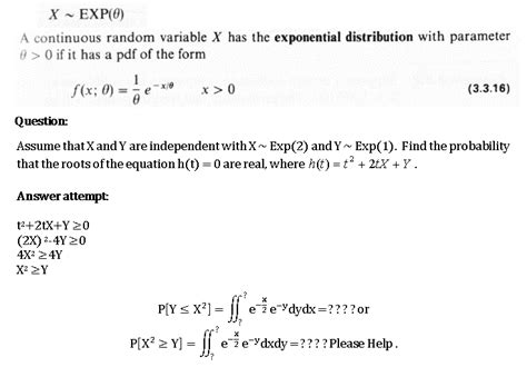 Solved Joint Continuous Exponential Distribution X ~