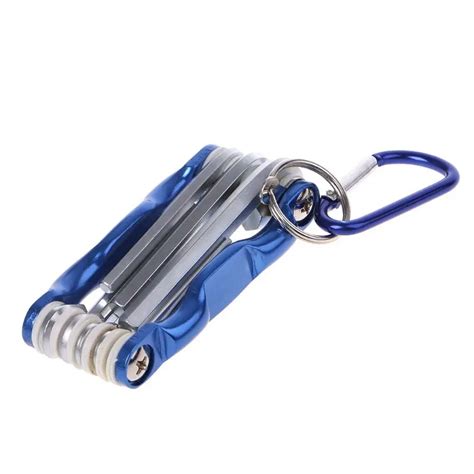 고품질 휴대용 접이식 키 육각 렌치 세트 8 개 메트릭 시스템 내부 육각 스패너 알렌 렌치 나사 수리 도구비틀다