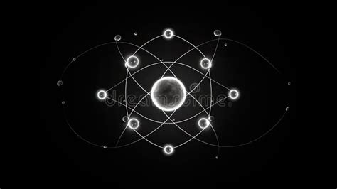 Minimalist Atom Background Stock Illustration Illustration Of Center