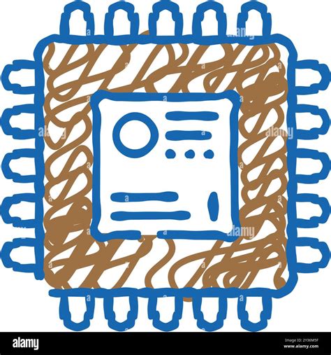 Microcontroller Electronic Component Icon Doodle Illustration Stock Vector Image And Art Alamy