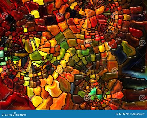 Stained Glass Composition Stock Illustration Illustration Of Ornament