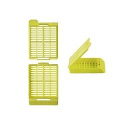 Azer Scientific Taped Tissue Cassette 45 Angle Front Yellow Buy